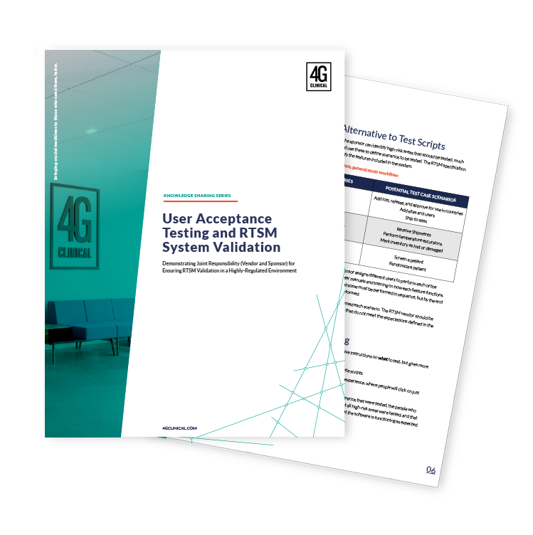 UAT and RTSM System Validation | Resources | 4G Clinical UAT and RTSM System Validation | Resources | 4G Clinical
